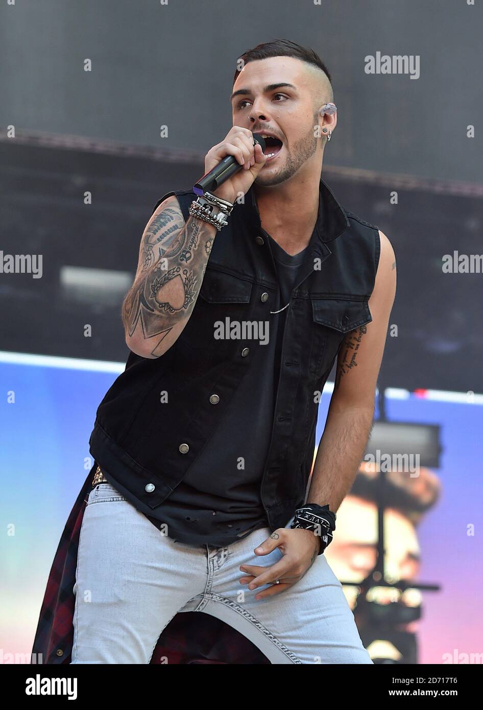Jaymi Hensley of Union J performs during Capital FM's Summertime Ball ...