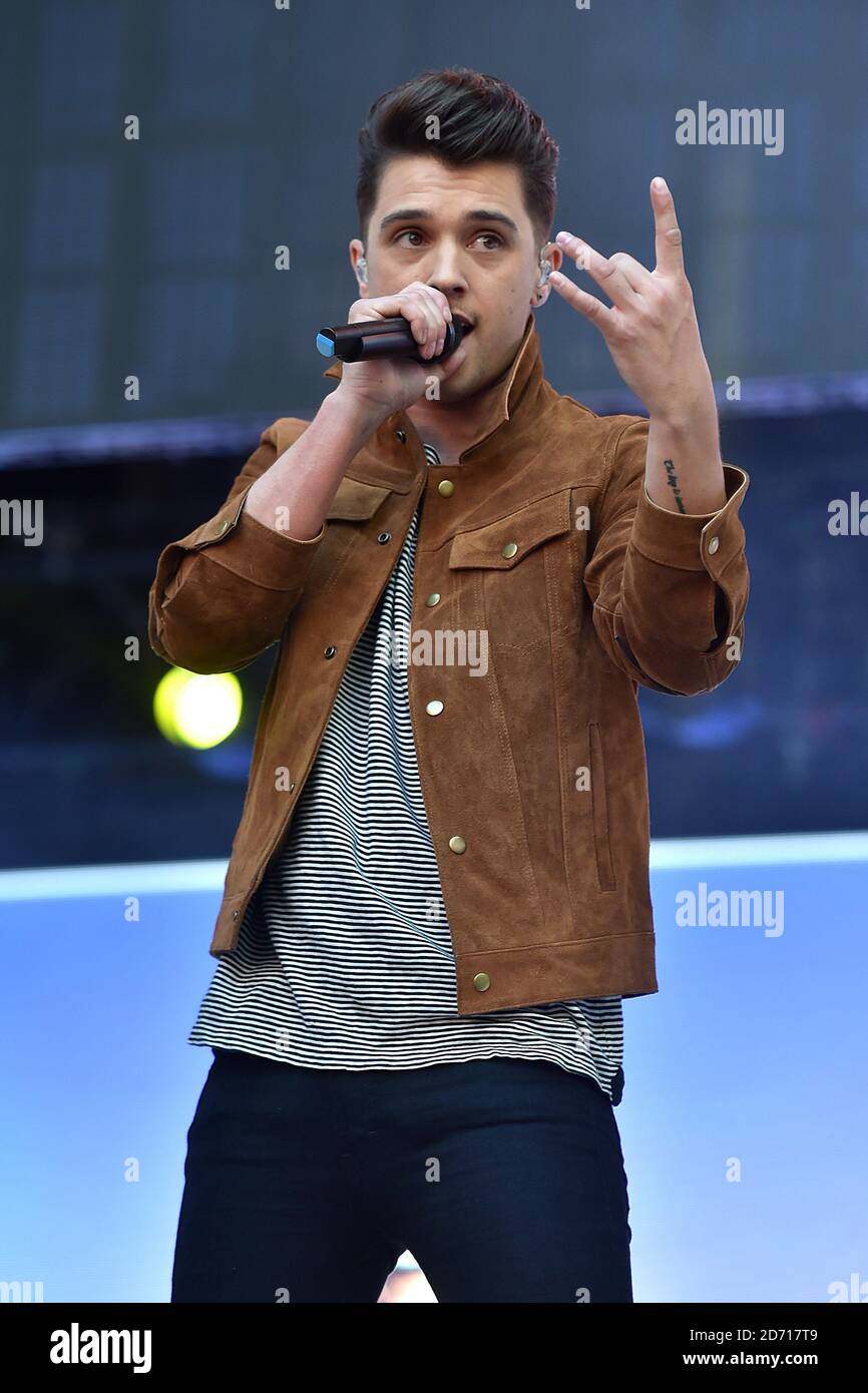 JJ Hamblett of Union J performs during Capital FM's Summertime Ball at ...