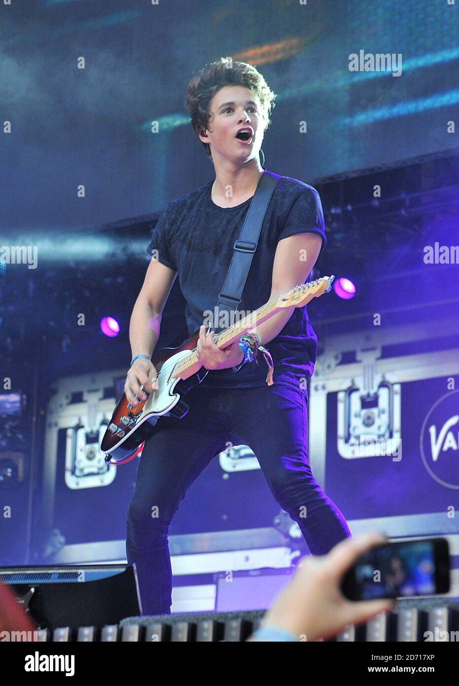 Bradley Simpson of The Vamps performs during Capital FM's Summertime ...