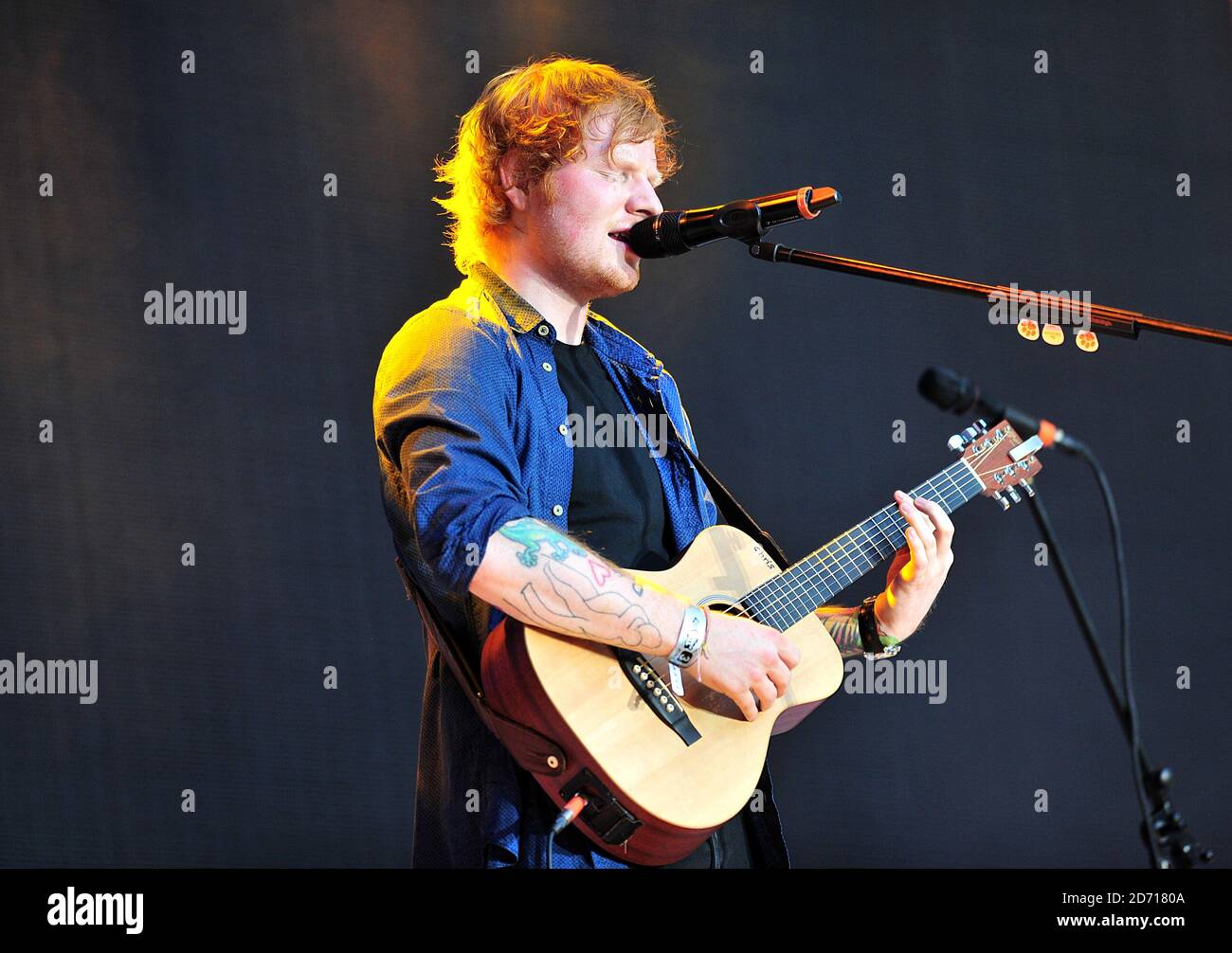 Ed Sheeran performs during Capital FM's Summertime Ball at Wembley ...