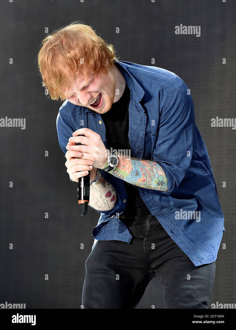 Ed Sheeran performs during Capital FM's Summertime Ball at Wembley ...