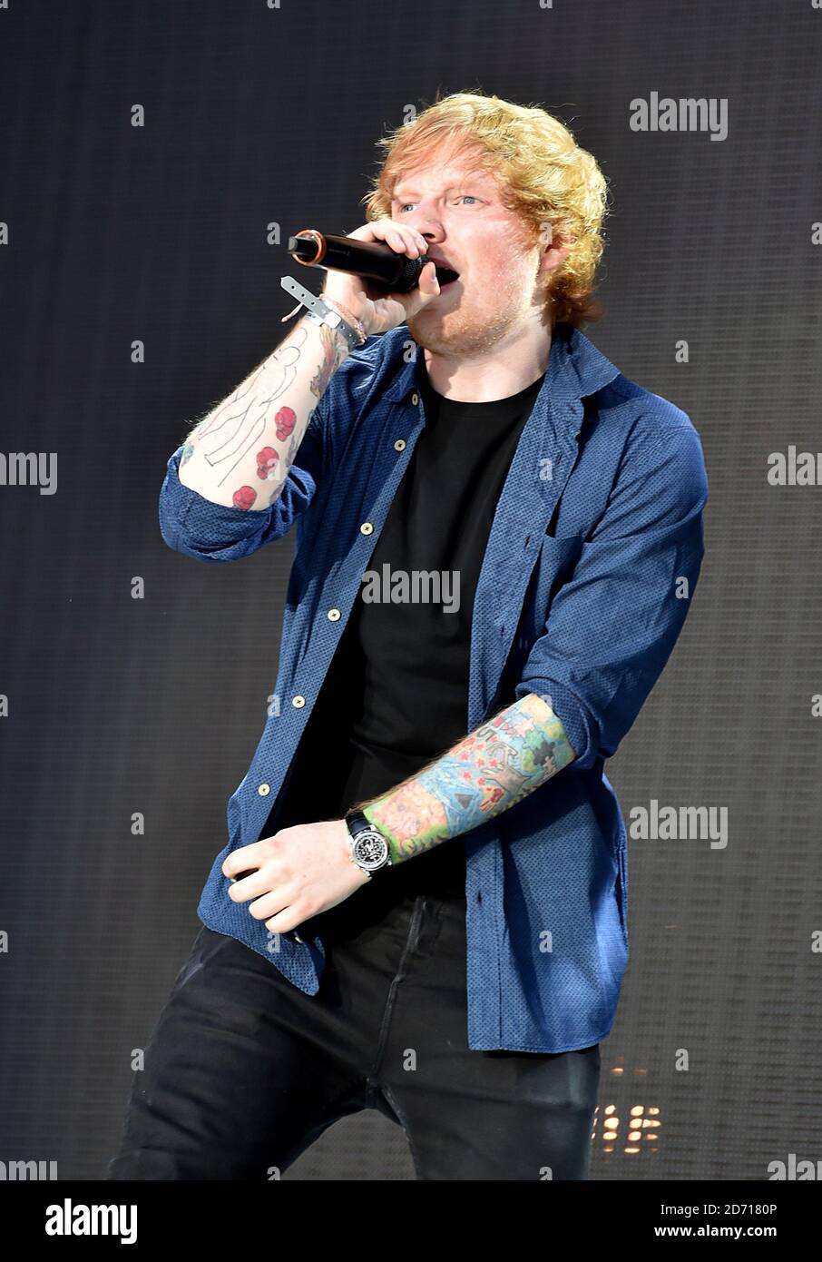 Ed sheeran capital fms summertime ball wembley stadium hi-res stock ...
