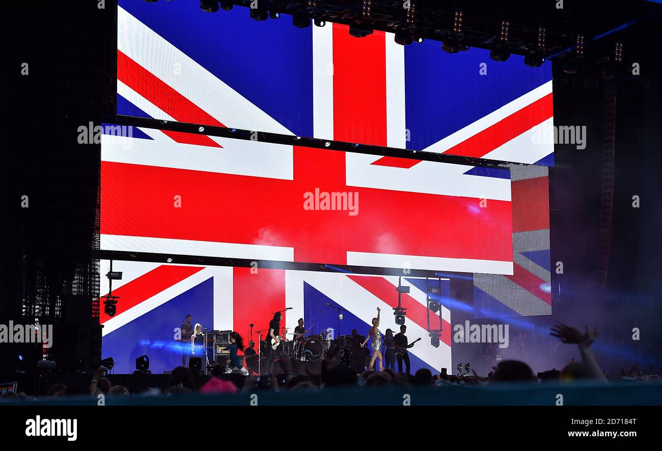 Miley Cyrus performs during Capital FM's Summertime Ball at Wembley ...