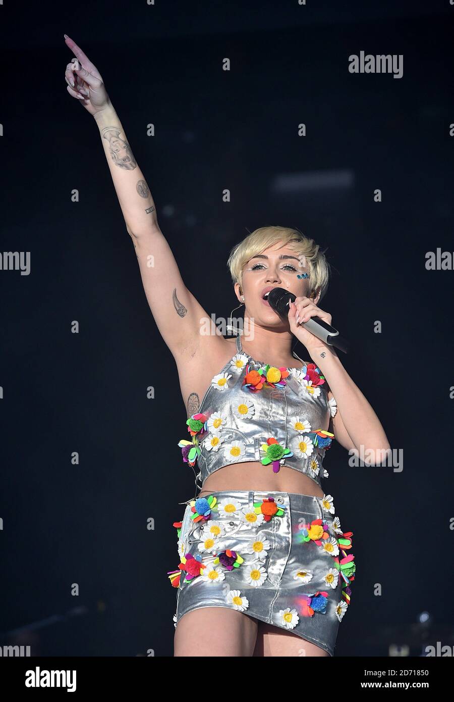 Miley Cyrus performs during Capital FM's Summertime Ball at Wembley ...