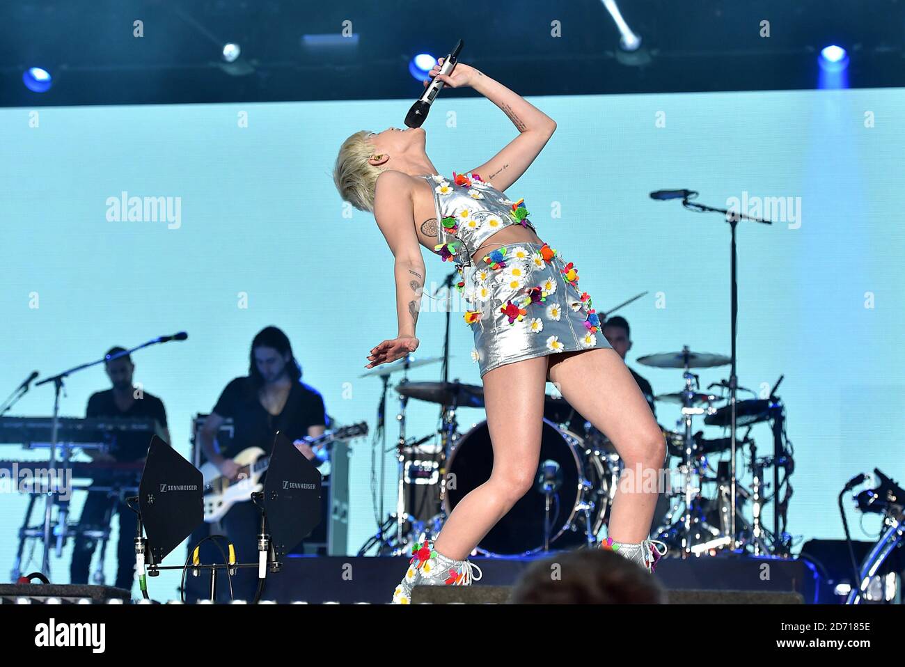 Miley Cyrus performs during Capital FM's Summertime Ball at Wembley ...