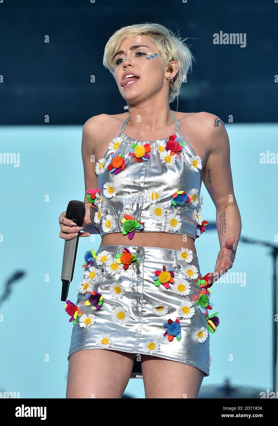 Miley Cyrus performs during Capital FM's Summertime Ball at Wembley ...