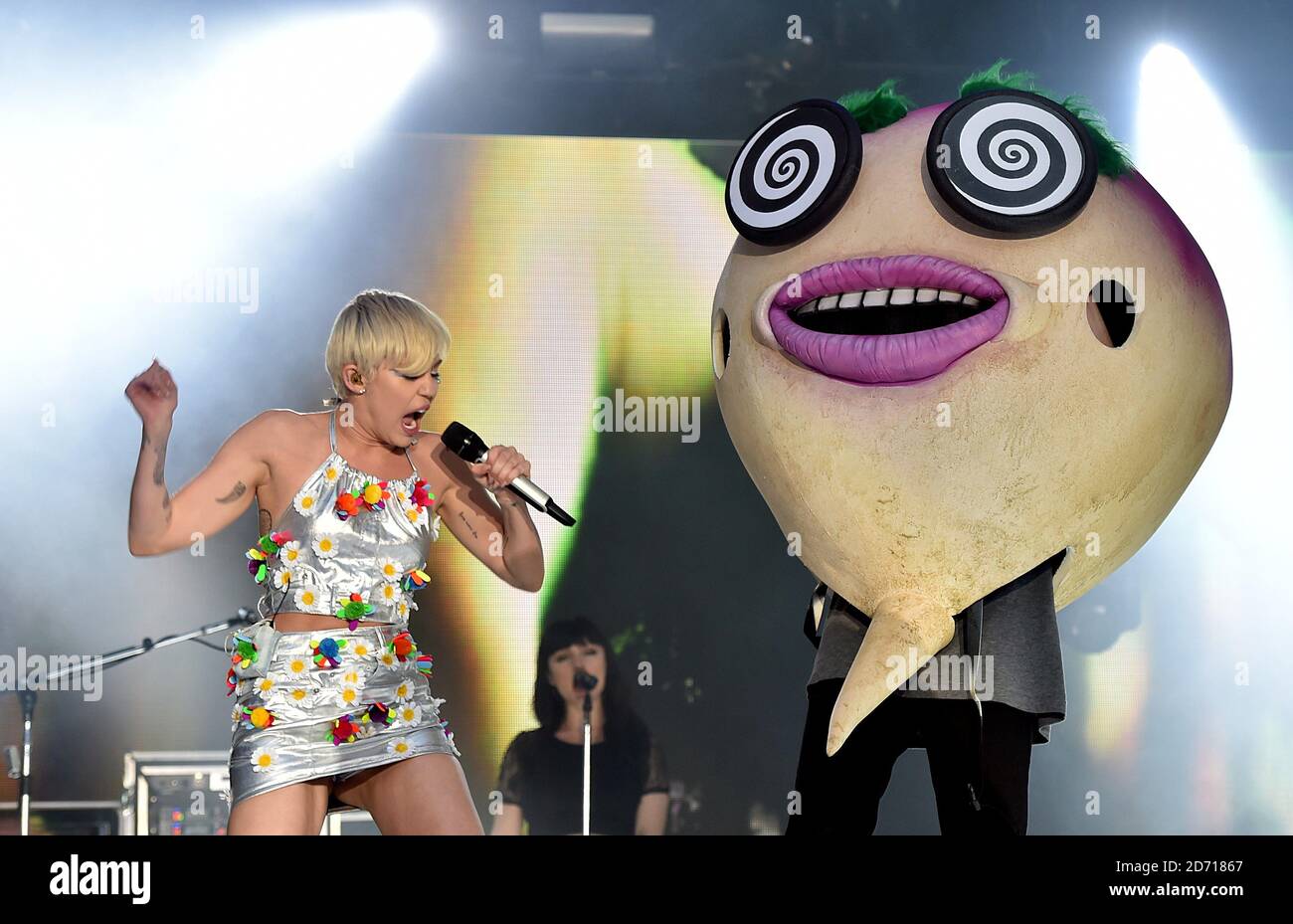 Miley Cyrus performs during Capital FM's Summertime Ball at Wembley ...