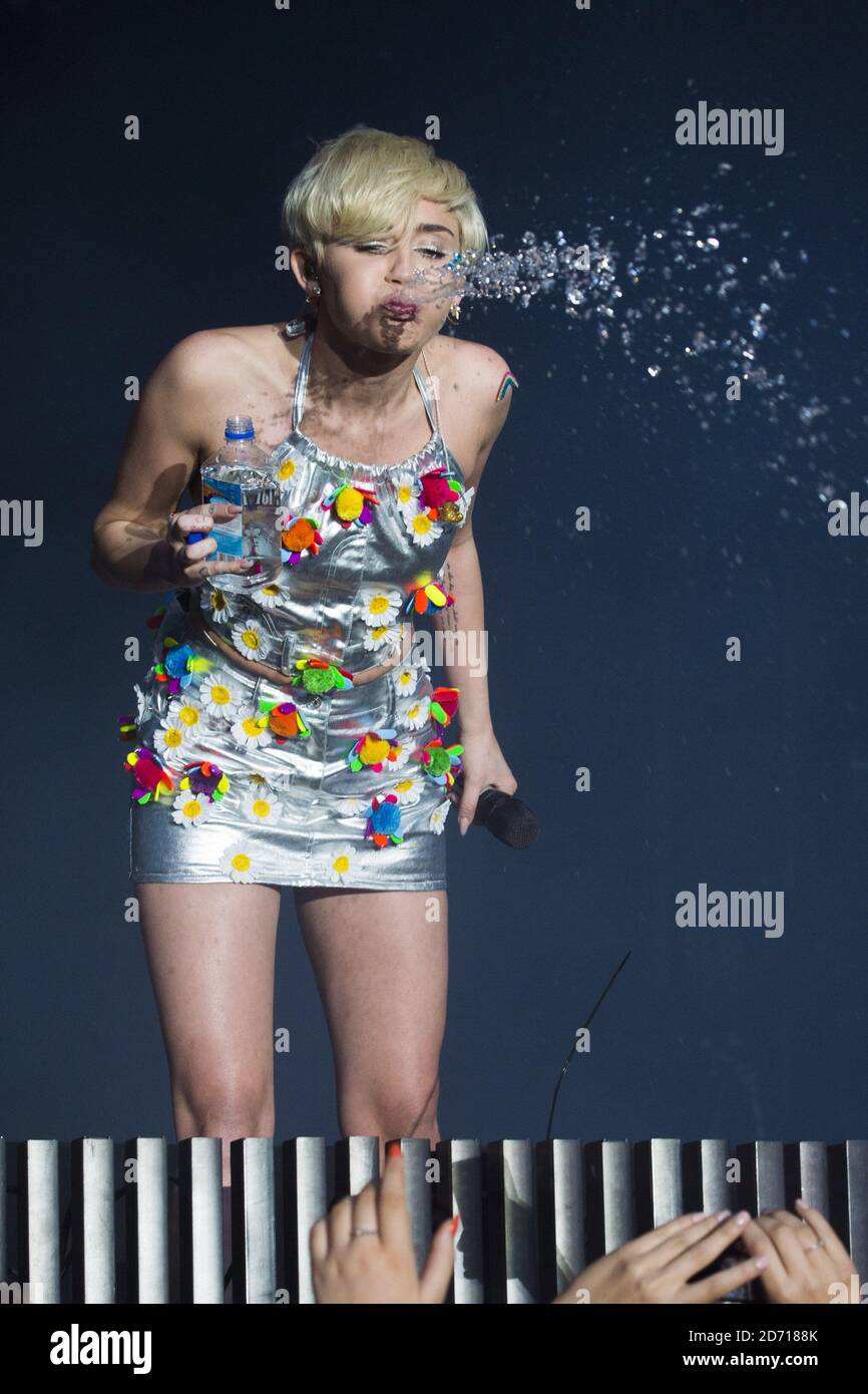 Miley Cyrus performs during Capital FM's Summertime Ball at Wembley ...