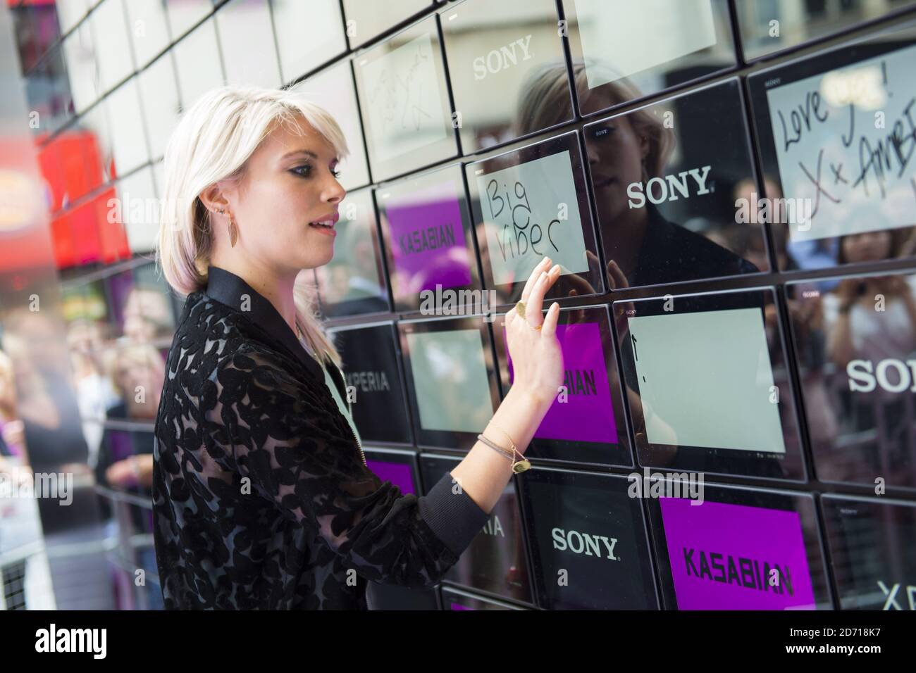 Pips Taylor pictured on the world's first Digital Red Carpet, unveiled ...