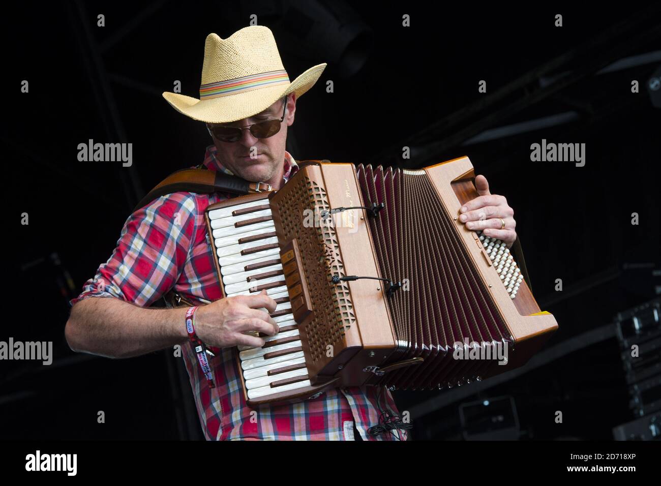Big Chair performing at the Womad festival, in Charlton Park, Wiltshire ...