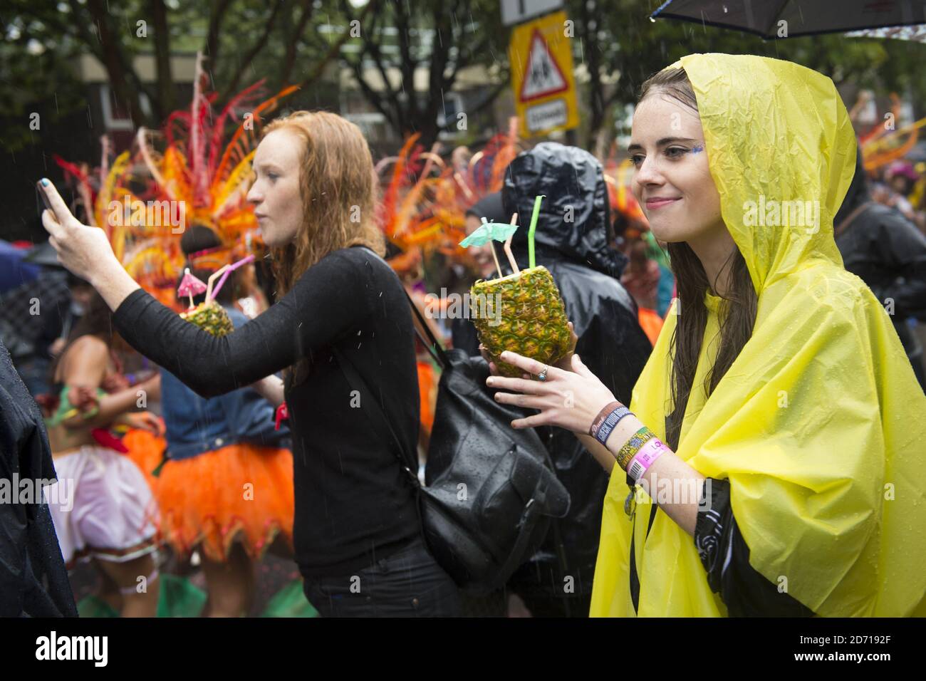 Notting hill carnival rain hi-res stock photography and images - Alamy