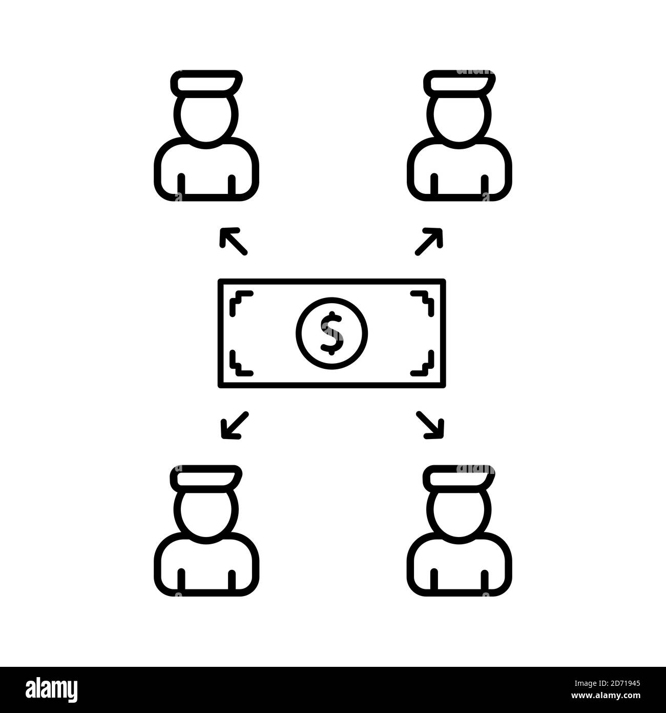 Payout icon in trendy flat style, for your web design, vector ...