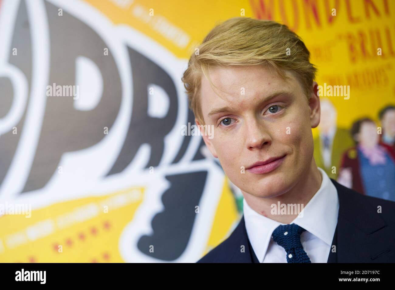 Freddie Fox attending the premiere of Pride, at the odeon cinema in ...