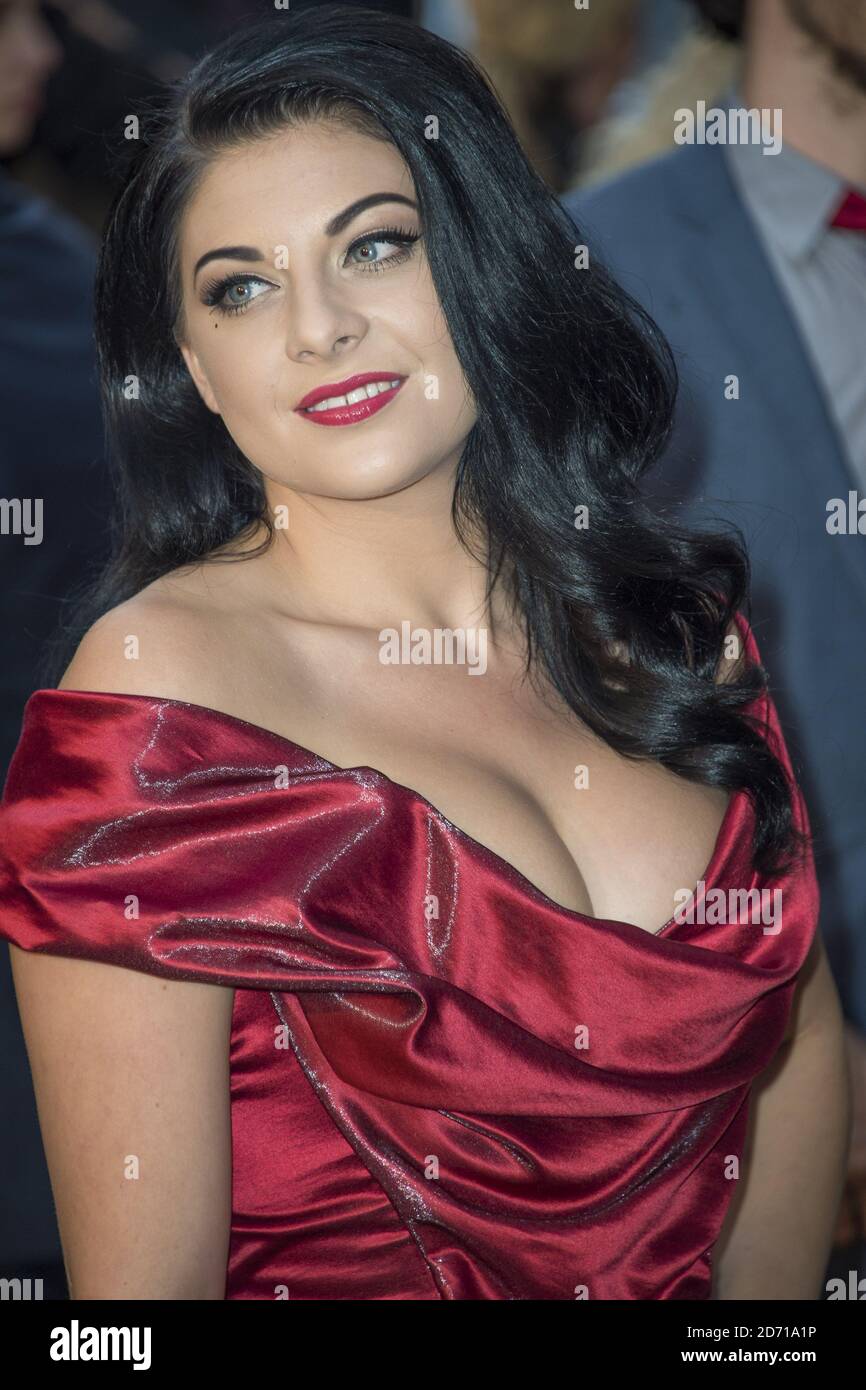 Lucy Kay attending a charity screening of the opening episode of season 5 of Downton Abbey, at ...