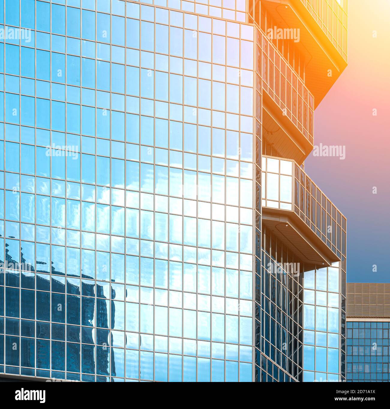 Modern Hong Kong Architecture; Hong Kong Business Building Close up ...