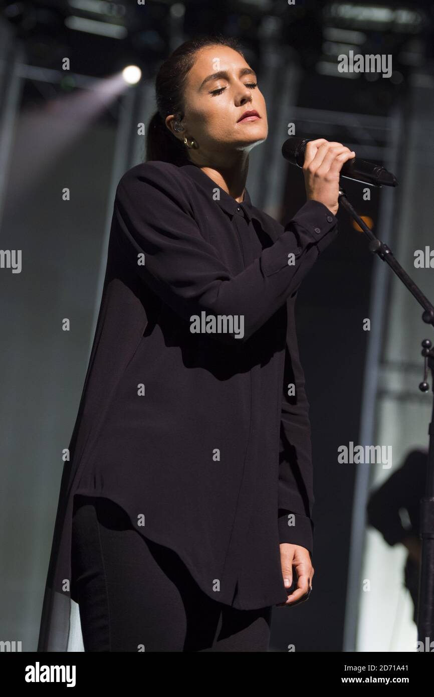 Jessie Ware performing at the Roundhouse in Camden, north London, as ...