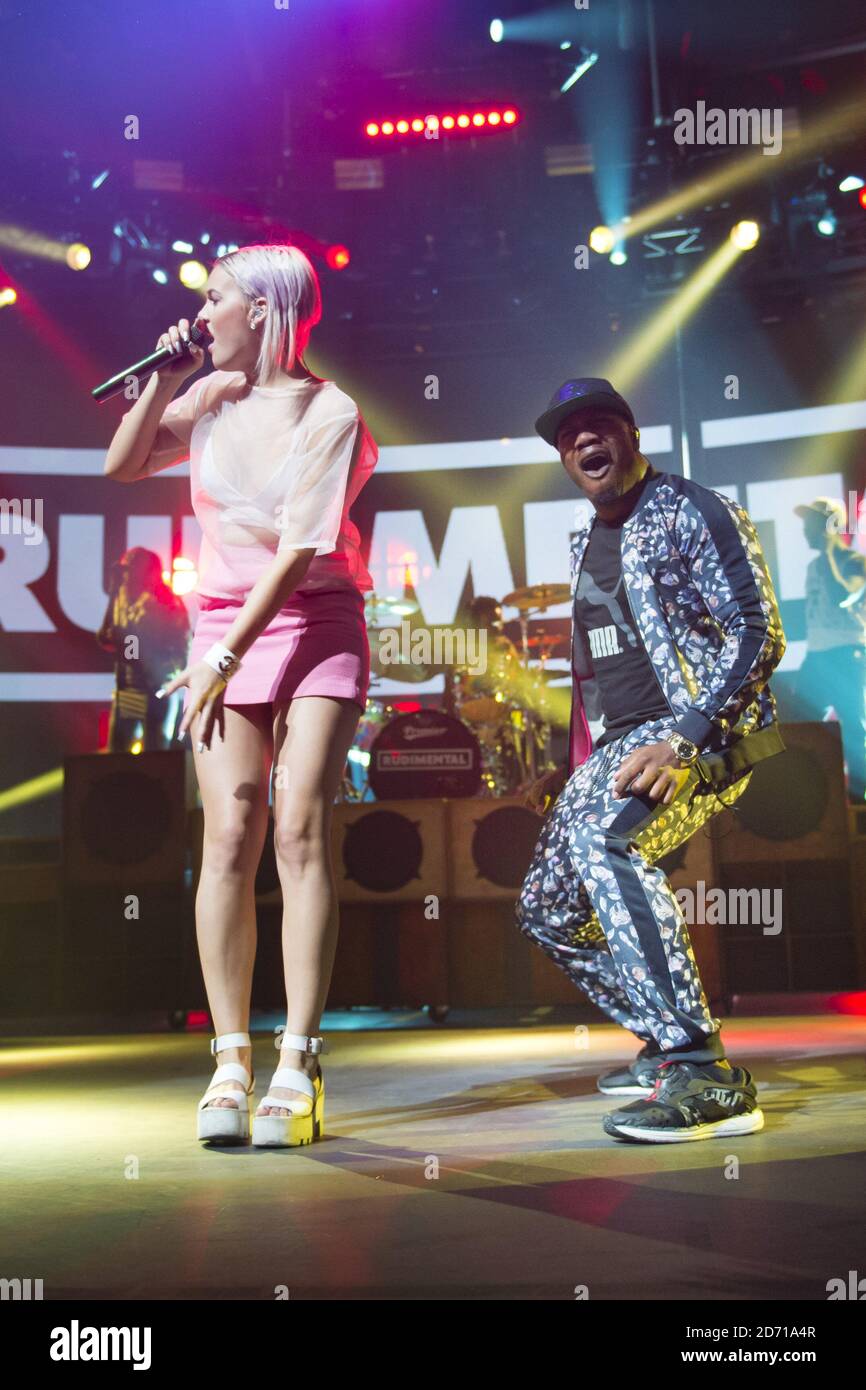 DJ Locksmith and Anne Marie Nicholson of Rudimental performing at the ...