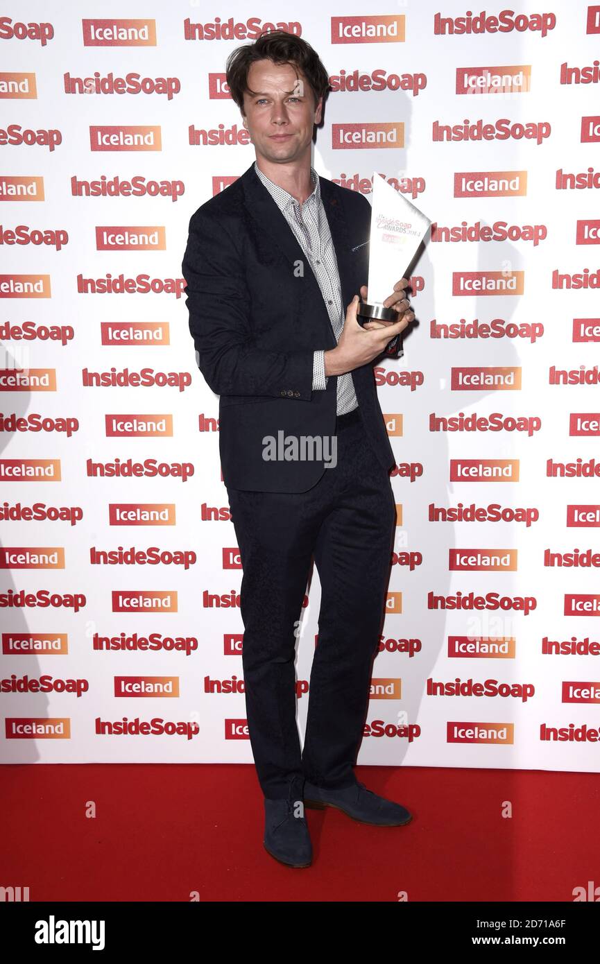Leon Ockenden attending the Inside Soap Awards at DSTRKT, London Stock ...