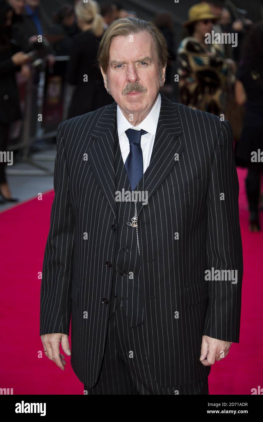 Timothy Spall arriving at the premiere of Mr Turner, held at the Odeon ...