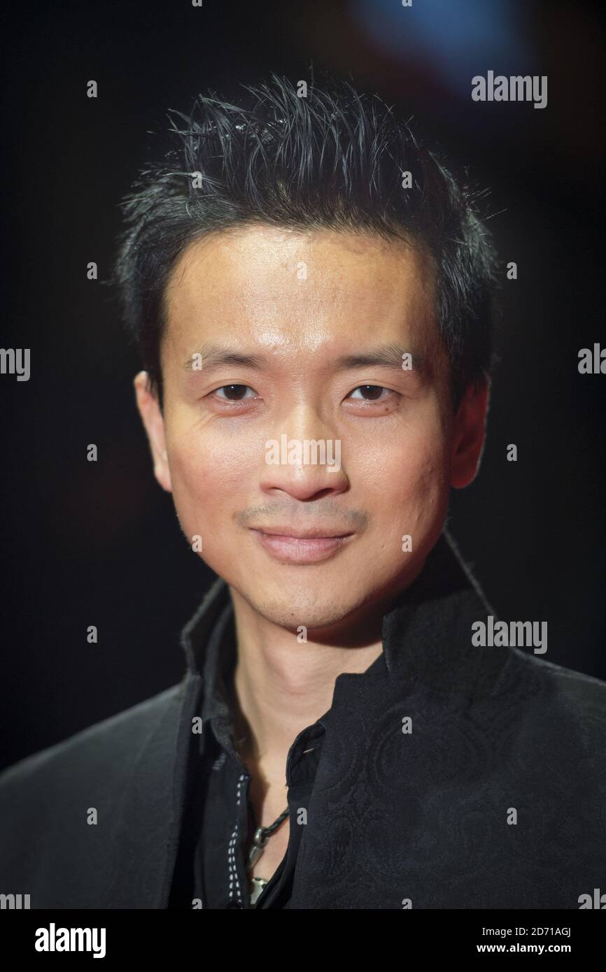 Orion Lee attending the premiere of X+Y, held at the Odeon in Leicester ...