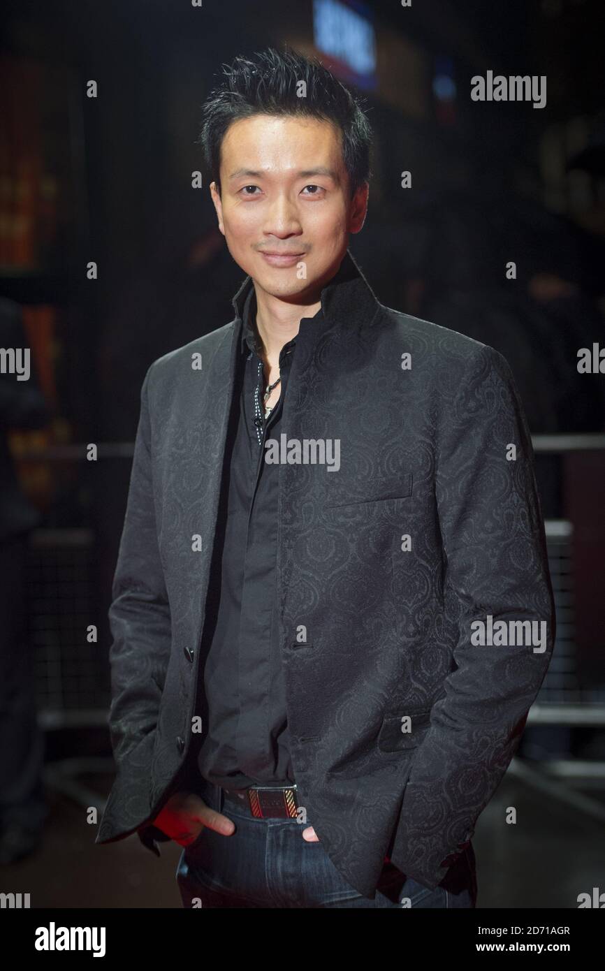 Orion Lee attending the premiere of X+Y, held at the Odeon in Leicester ...