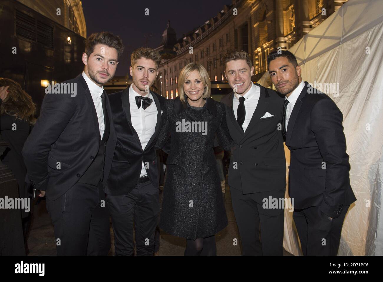 The Jack Pack pictured backstage with Heart FM presenter Jenni Falconer ...