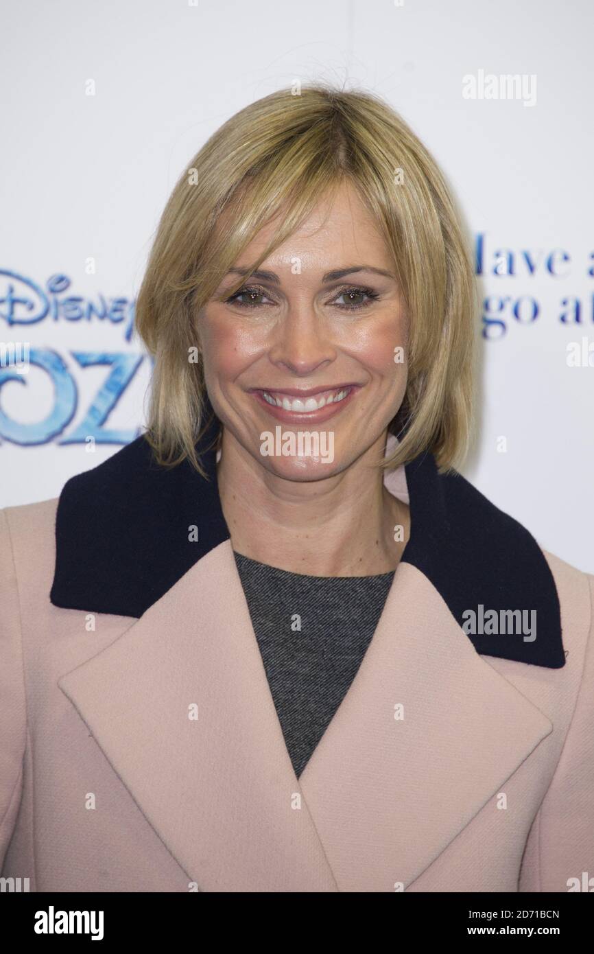 Jenni Falconer pictured attending a sing-along performance of Frozen ...