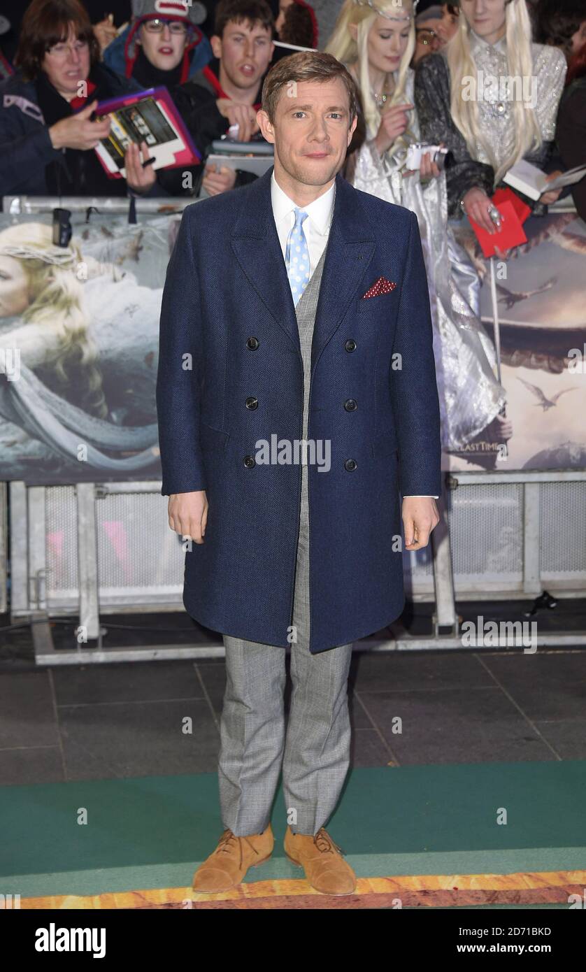 Martin Freeman arriving at The Hobbit: The Battle Of The Five Armies ...