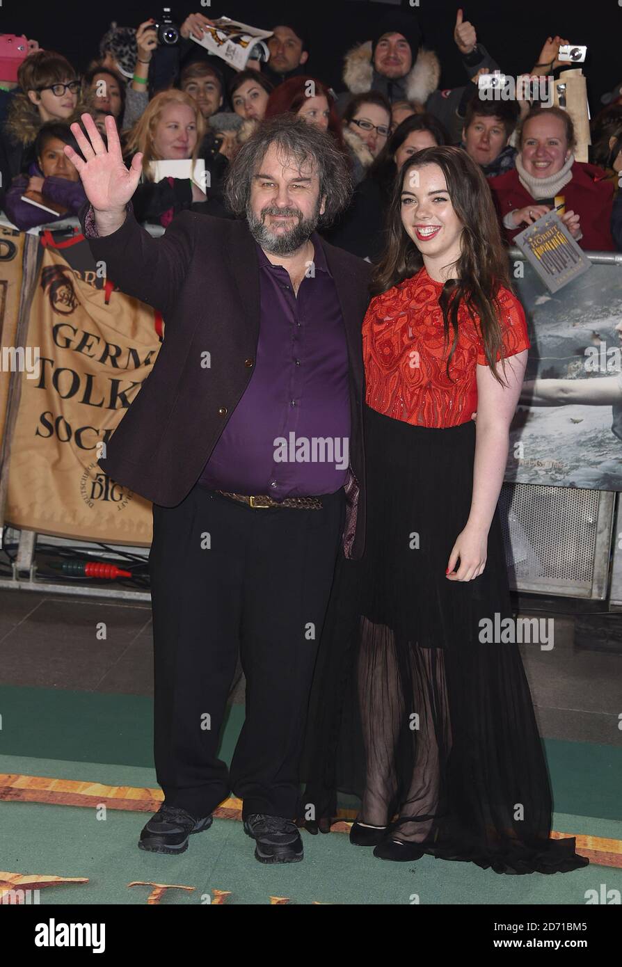 Peter Jackson and daughter Katie Jackson arriving at The Hobbit: The ...
