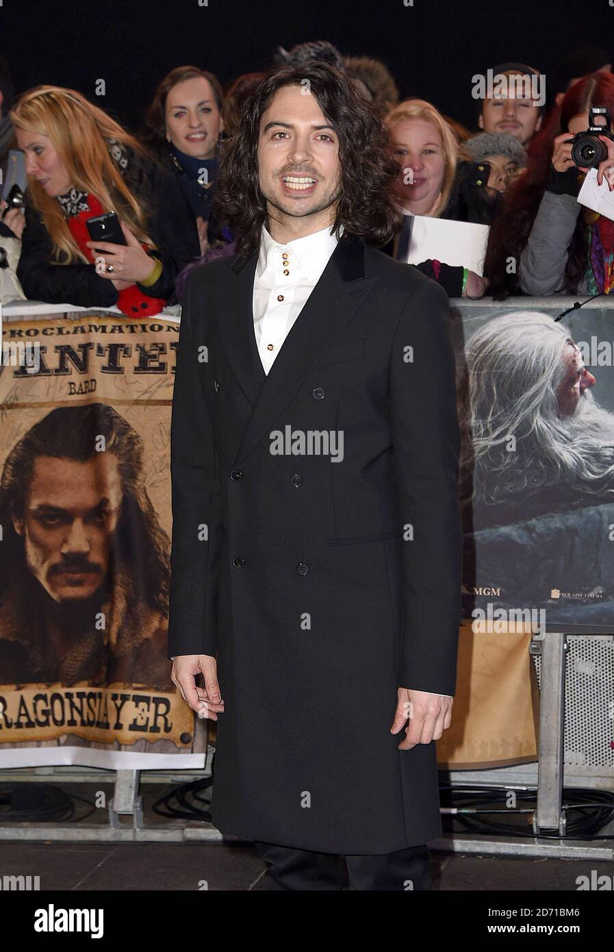 Ryan Gage arriving at The Hobbit: The Battle Of The Five Armies World ...