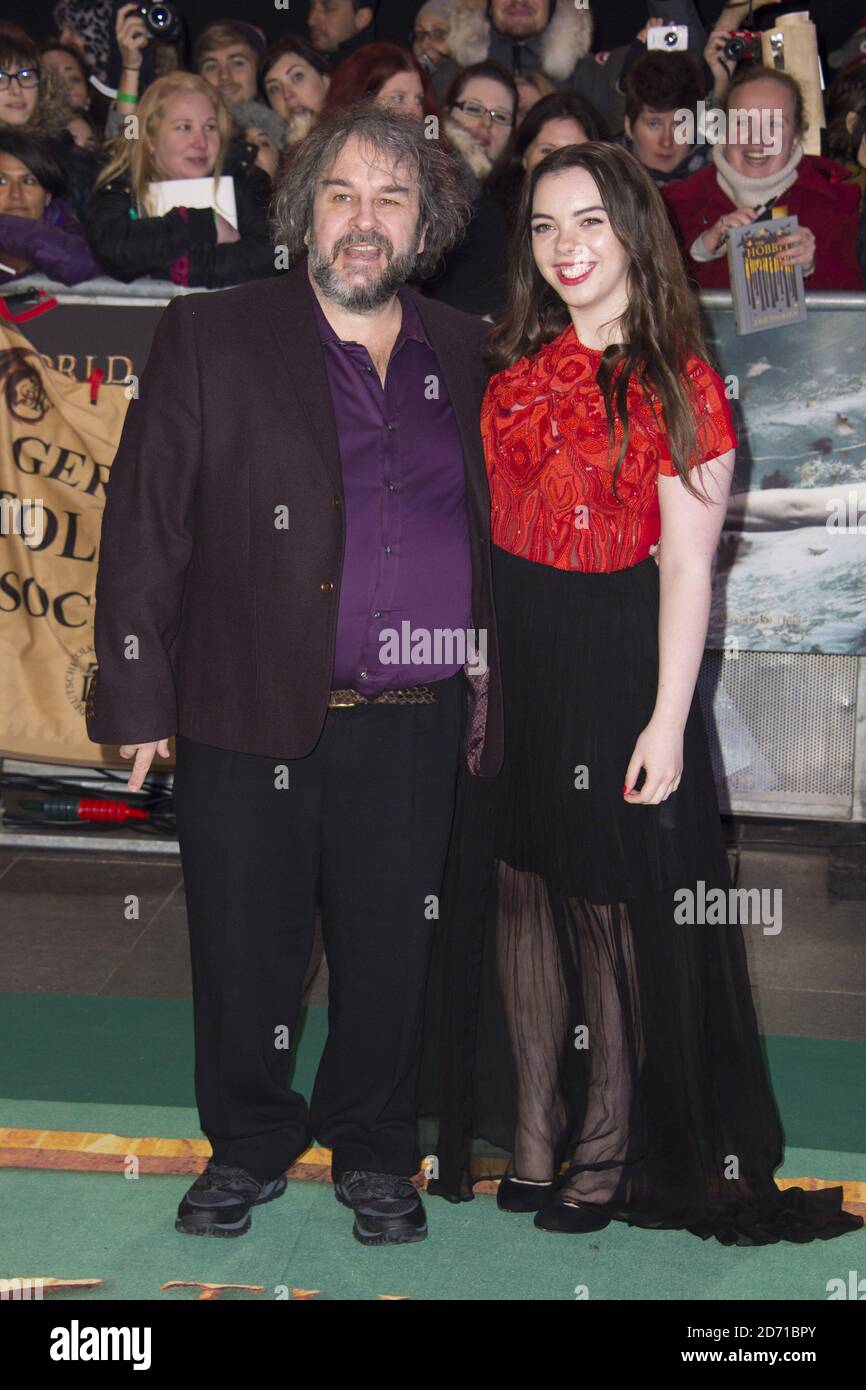 Peter Jackson and daughter Katie Jackson arriving at The Hobbit: The ...