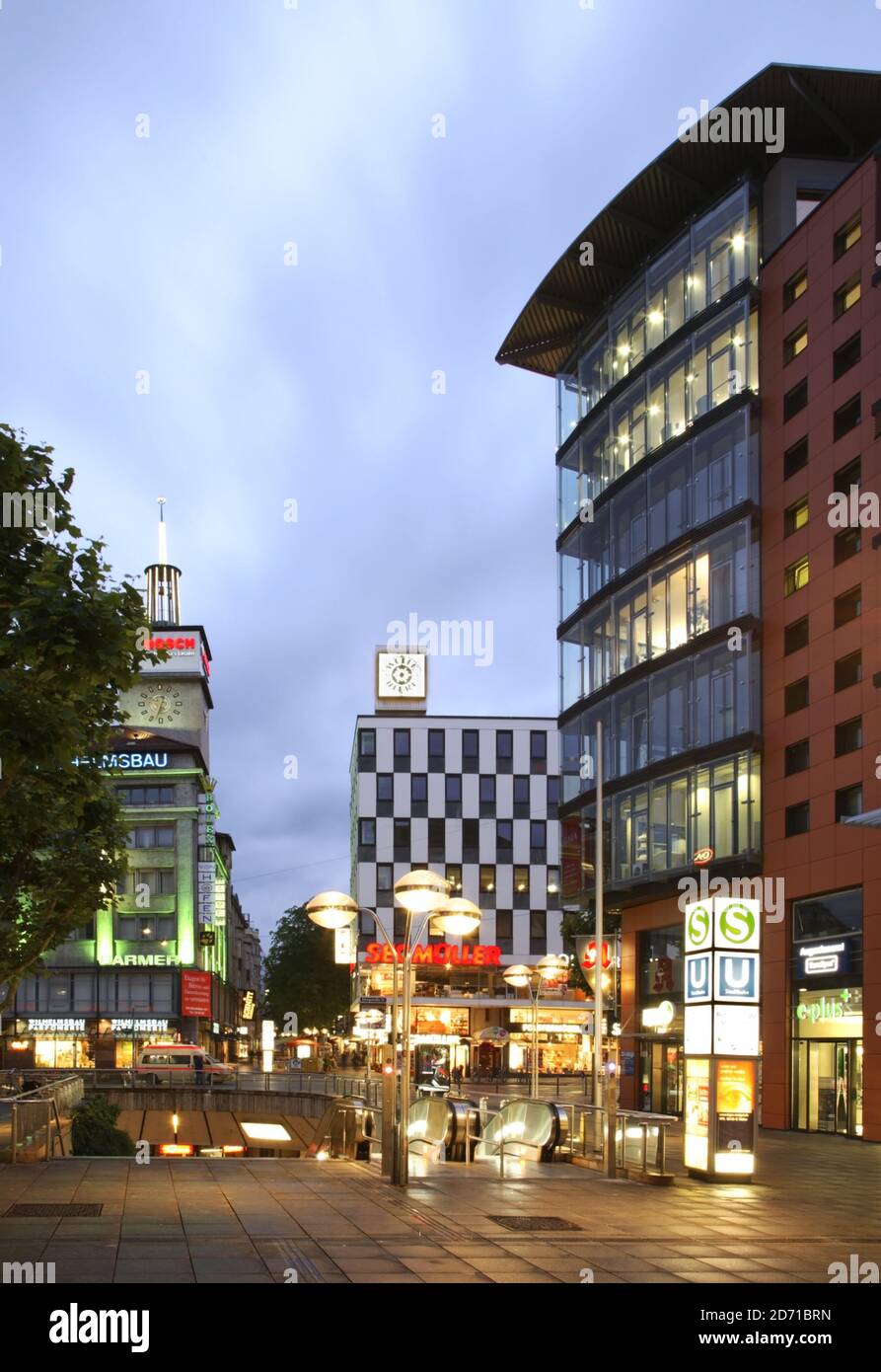 King street in Stuttgart. Germany Stock Photo - Alamy