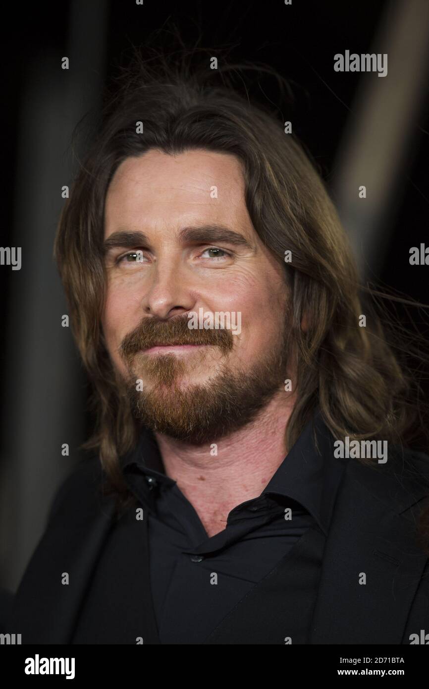 Christian Bale attending the world premiere of Exodus Gods and Kings ...