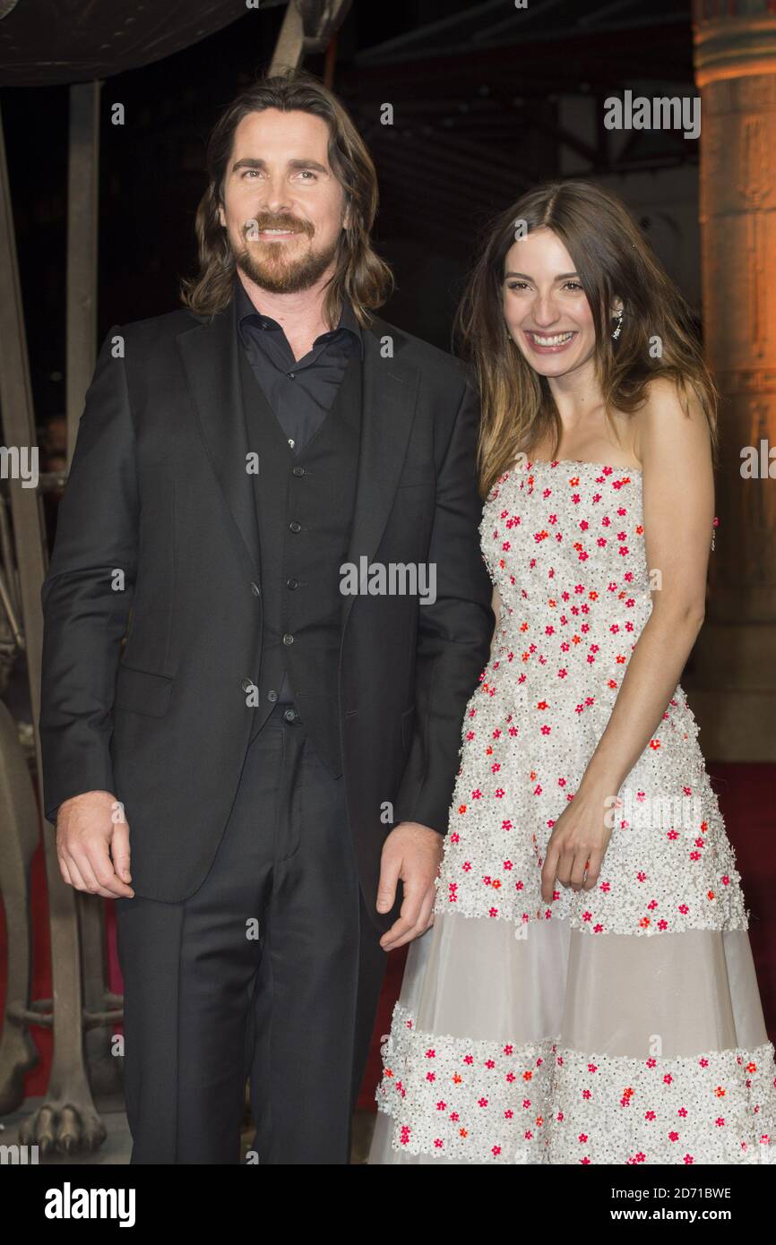 Christian Bale and Maria Valverde attending the world premiere of ...