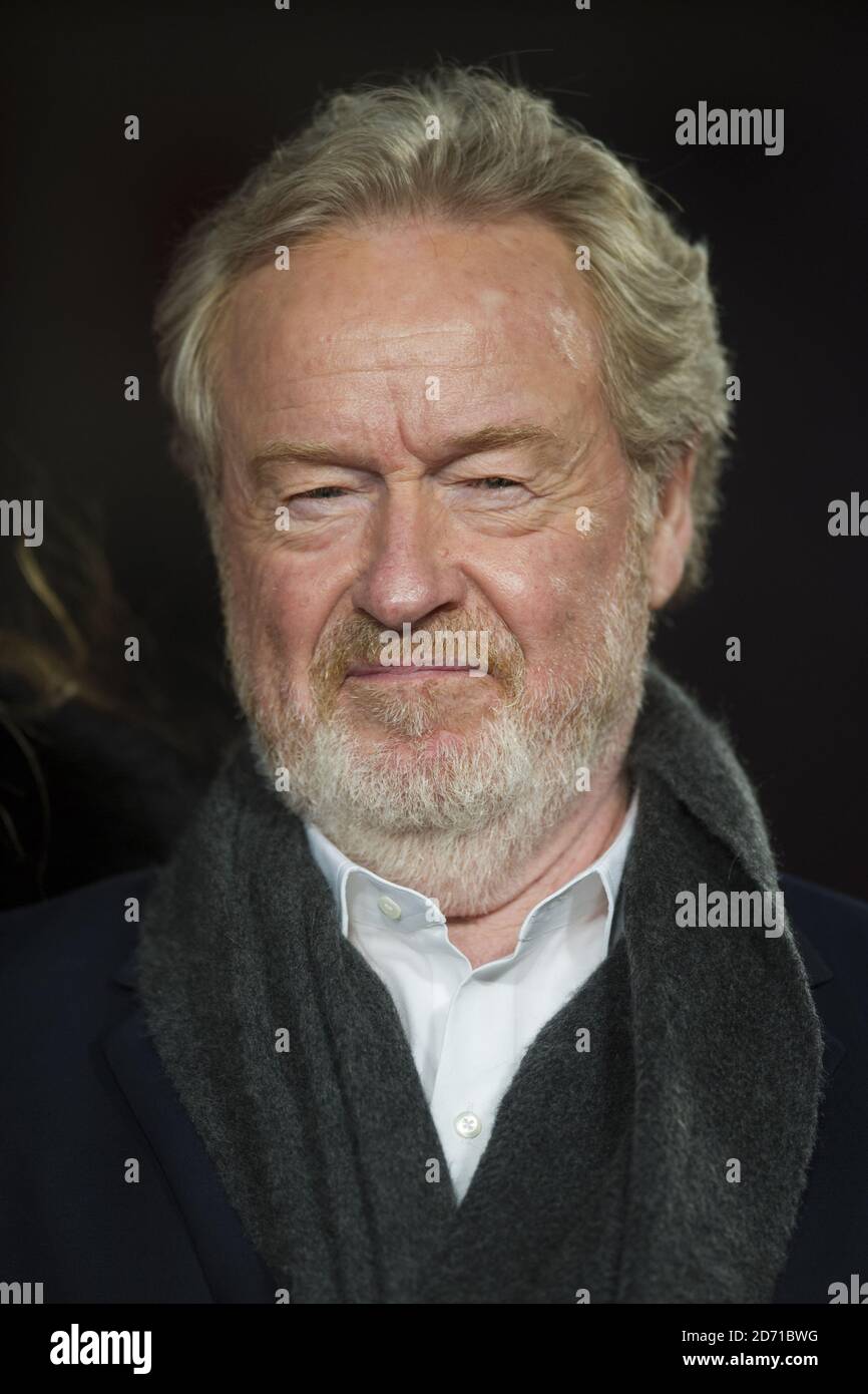 Ridley Scott attending the world premiere of Exodus Gods and Kings, in ...