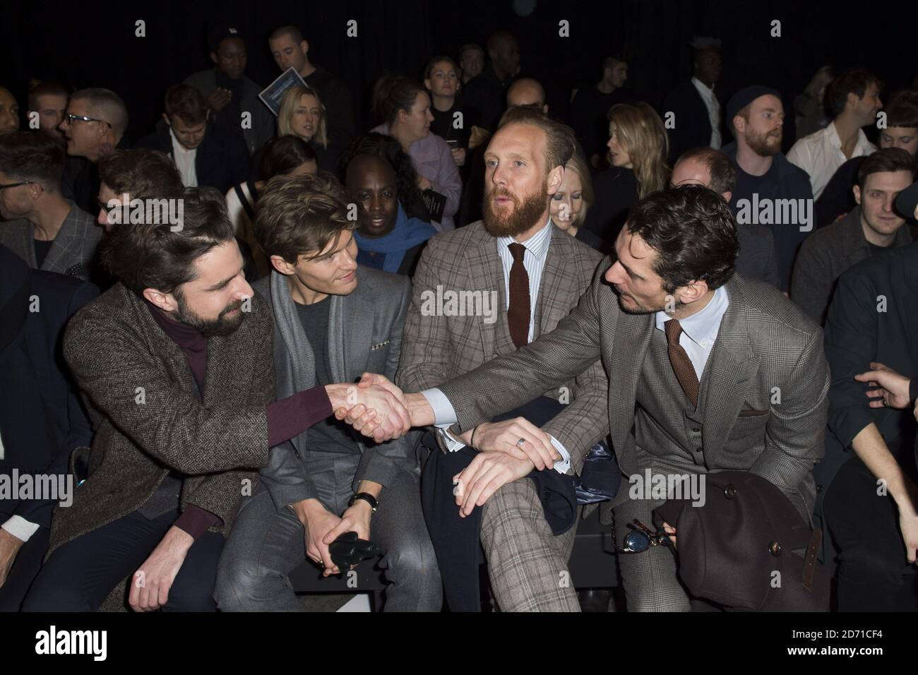 Jack Guinness, Oliver Cheshire and David Gandy attending the Topman ...