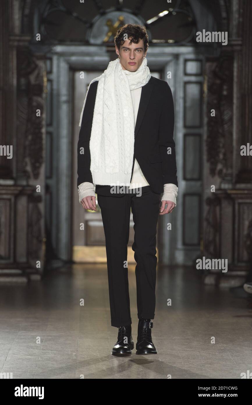 Models on the catwalk at the Pringle fashion show, held at the Society ...