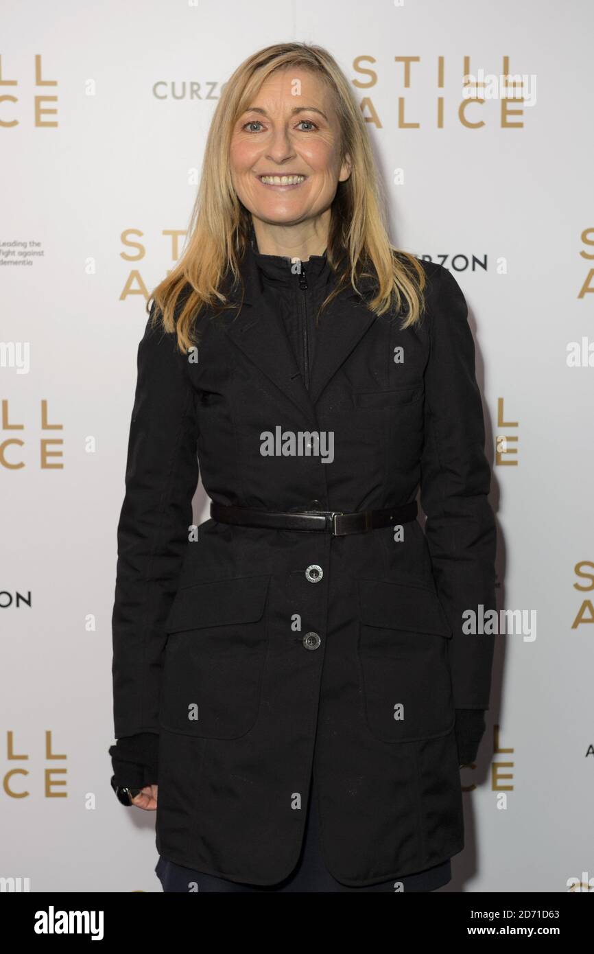 Fiona Phillips attending a VIP screening of Still Alice, held at the ...