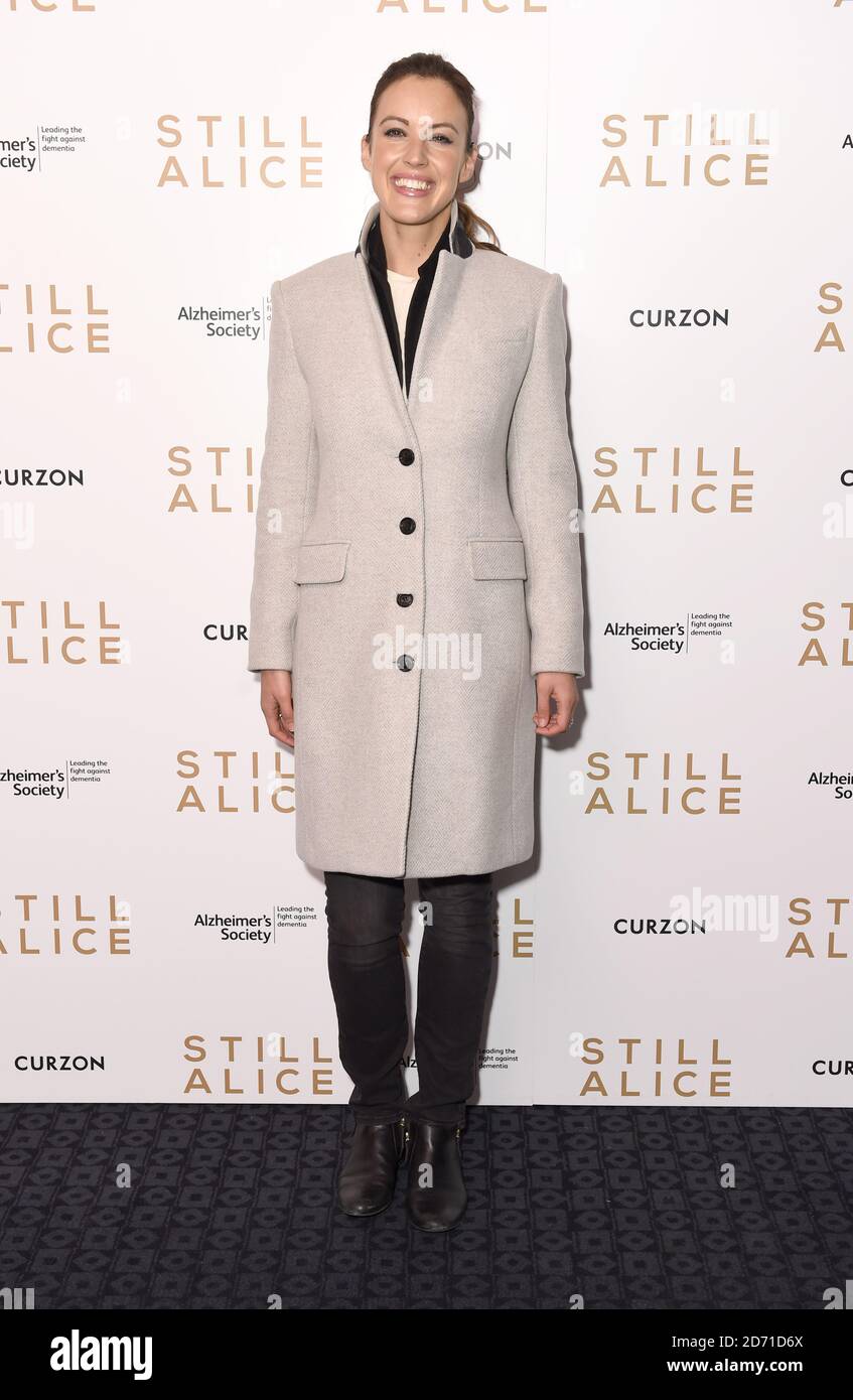 Charlie Webster attends the Still Alice Photocall held at The Curzon ...