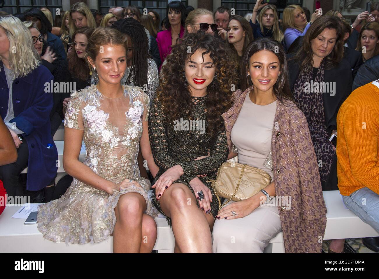 Millie Mackintosh, Ella Eyre and Michelle Keegan on the front row at ...