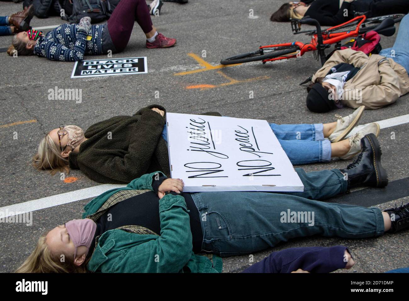 MINNEAPOLIS, UNITED STATES - Sep 12, 2020: Protest outside the Family ...