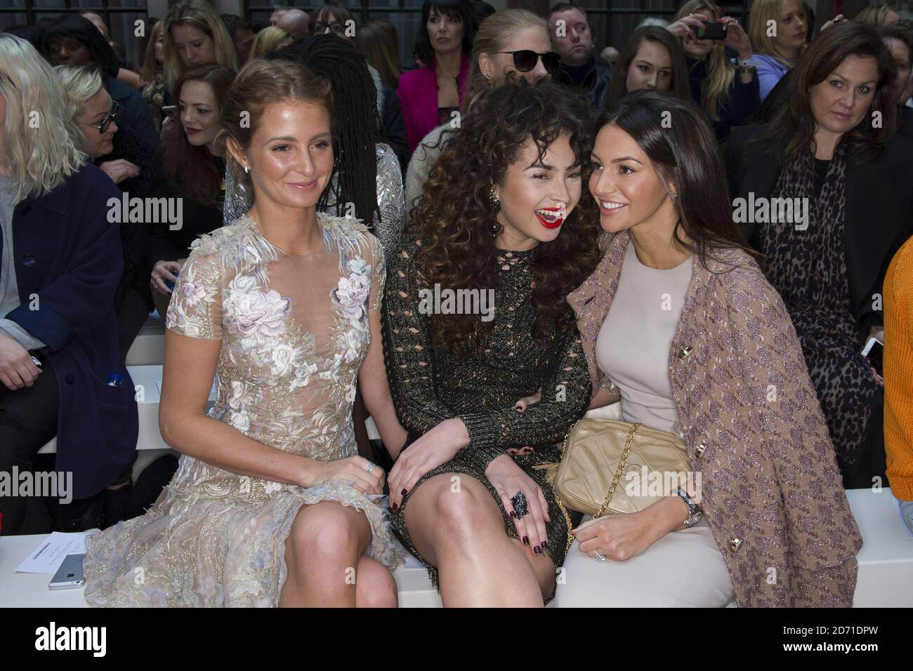 Millie Mackintosh, Ella Eyre and Michelle Keegan on the front row at ...