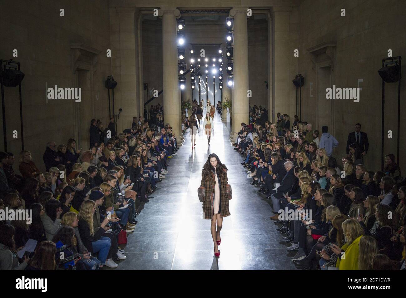Models on the catwalk at the Top Shop Unique Fashion Show, held at Tate ...