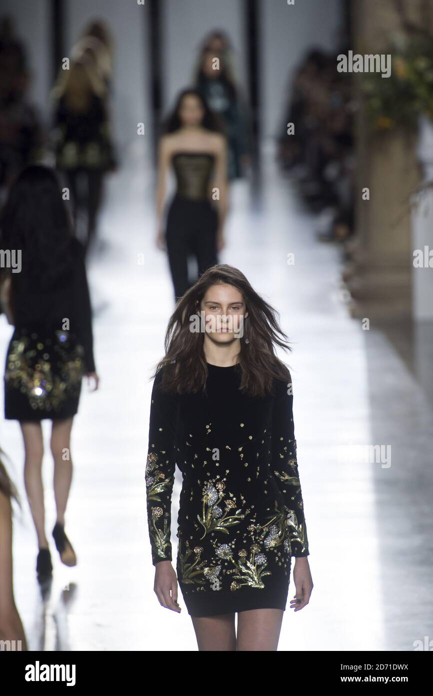 Models on the catwalk at the Top Shop Unique Fashion Show, held at Tate ...