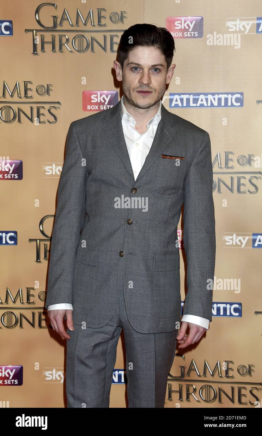 Iwan Rheon attending the world premiere of the fifth series of Game of ...