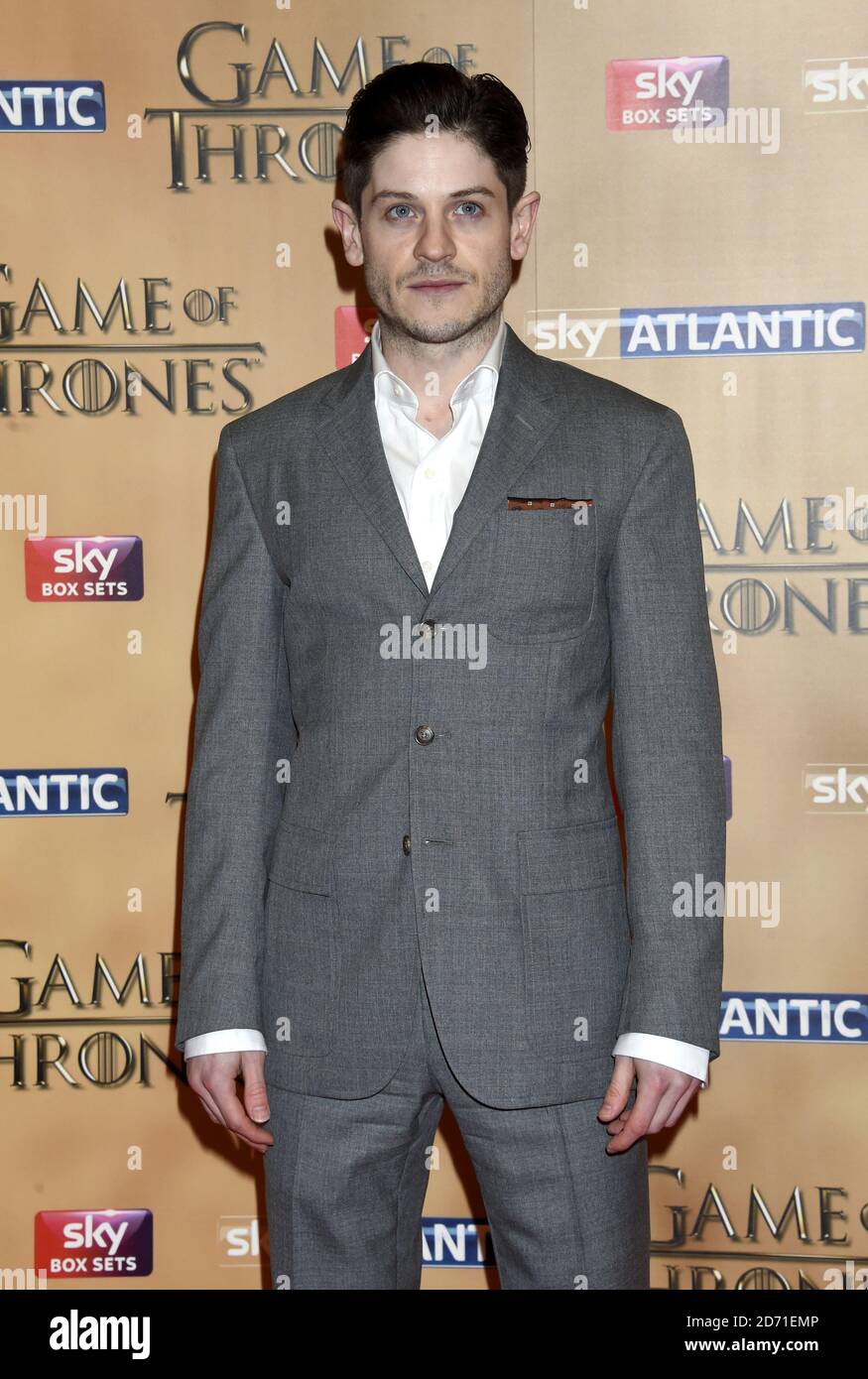 Iwan Rheon attending the world premiere of the fifth series of Game of ...