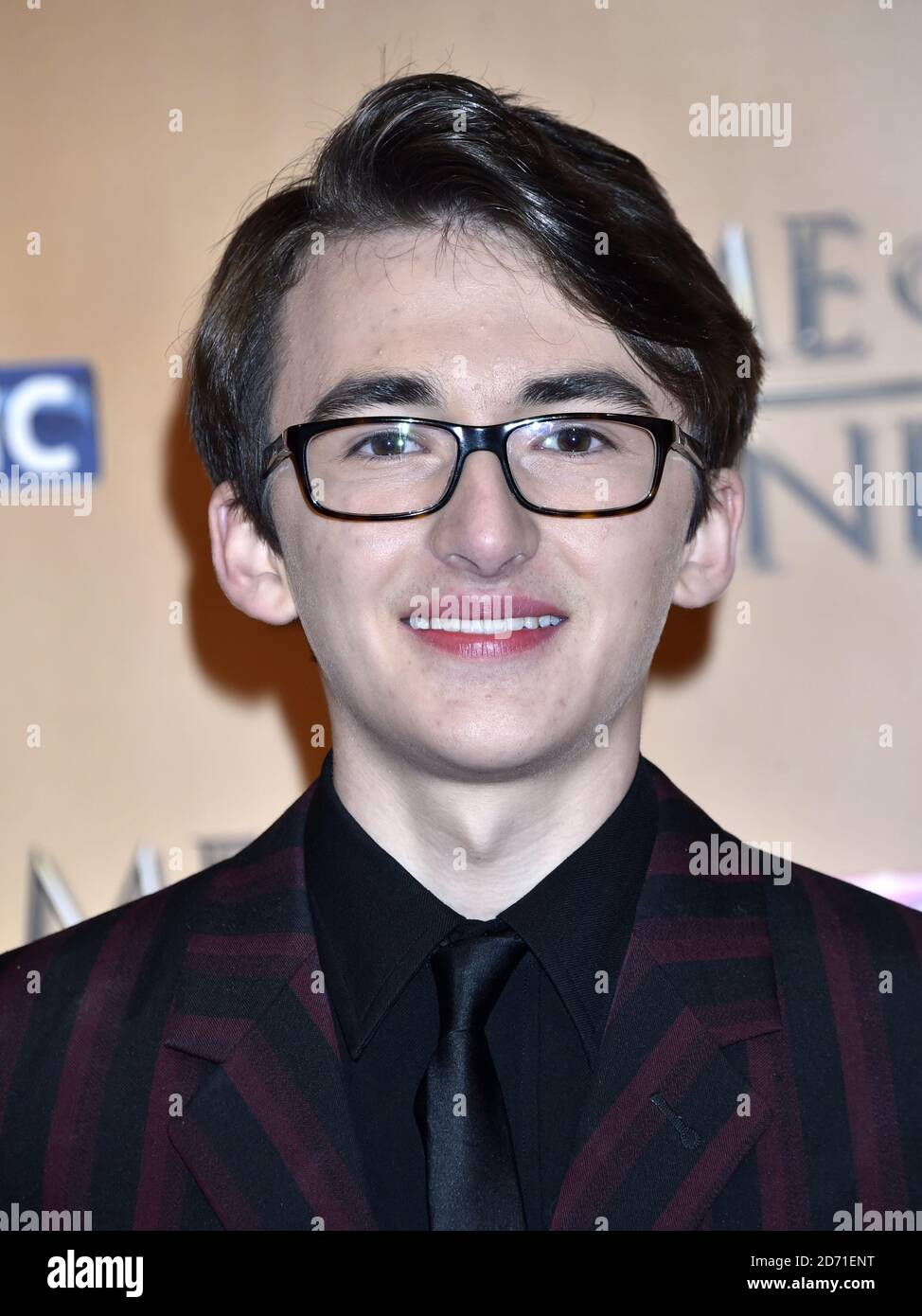 Isaac Hempstead-Wright attending the world premiere of the fifth series of Game of Thrones at ...