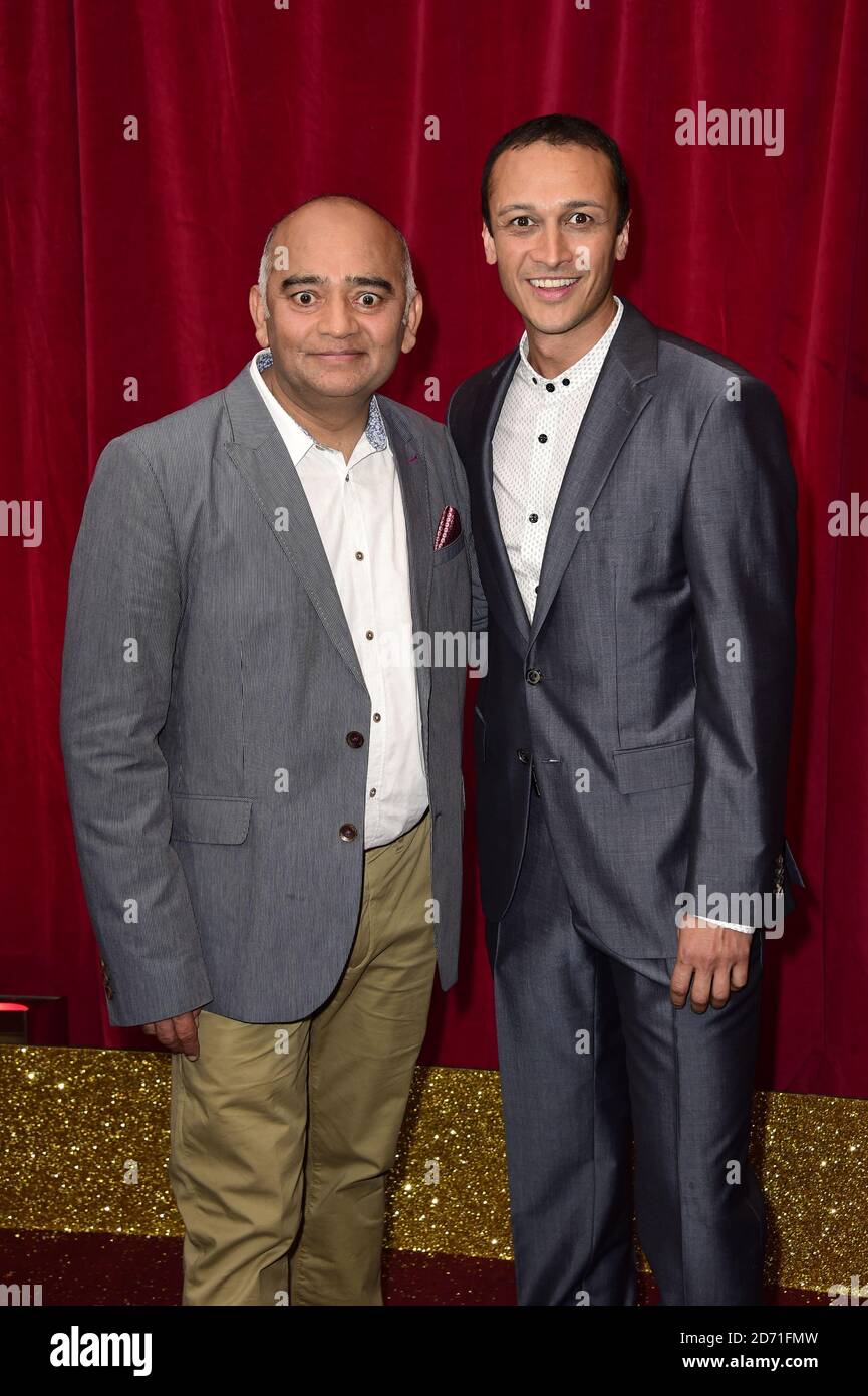 Bhasker Patel and Chris Bisson attending the British Soap Awards at the ...