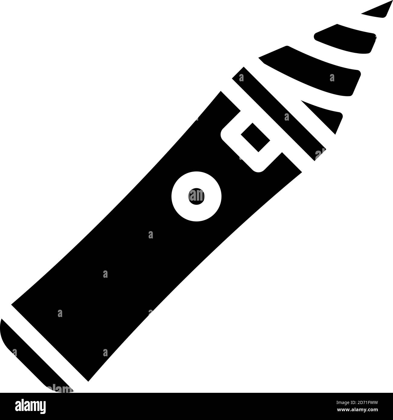 device for cleaning ears glyph icon vector illustration Stock Vector ...