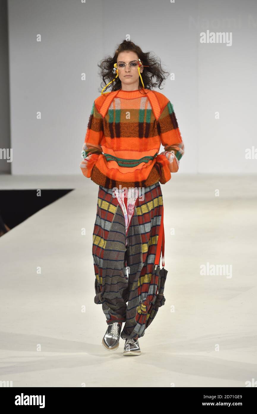 A model wears a design by Naomi Moore at the Nottingham Trent show ...